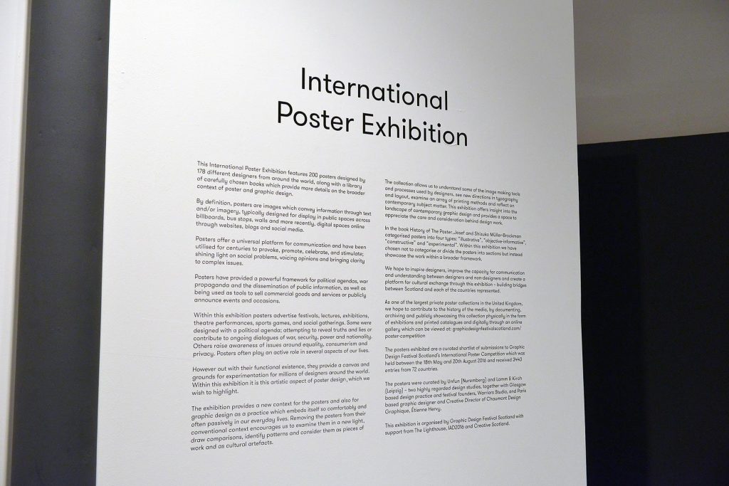 International Poster Exhibition 2016 - Graphic Design Festival Scotland